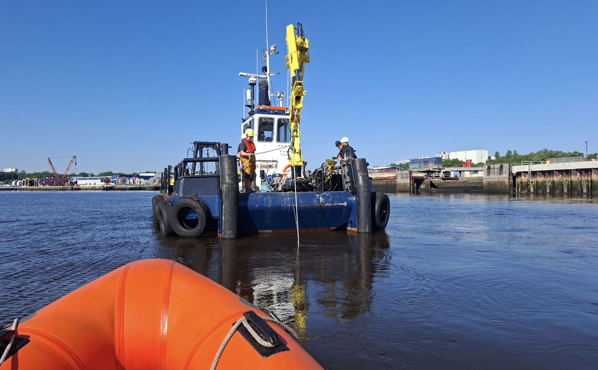 River Tyne Sampling Operations - Sentry Boats